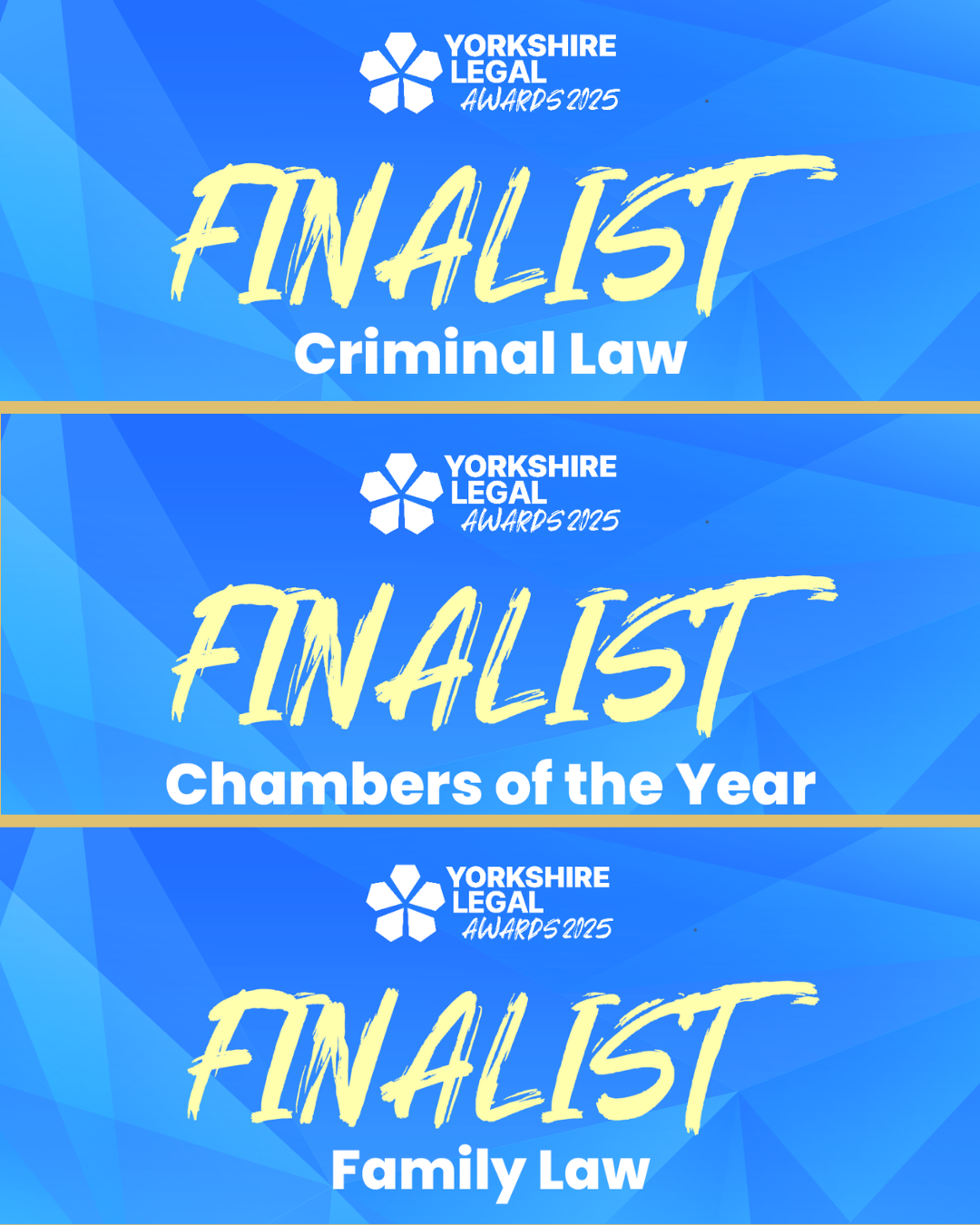 Yorkshire Legal Awards 2025 Finalists - Crown Chambers